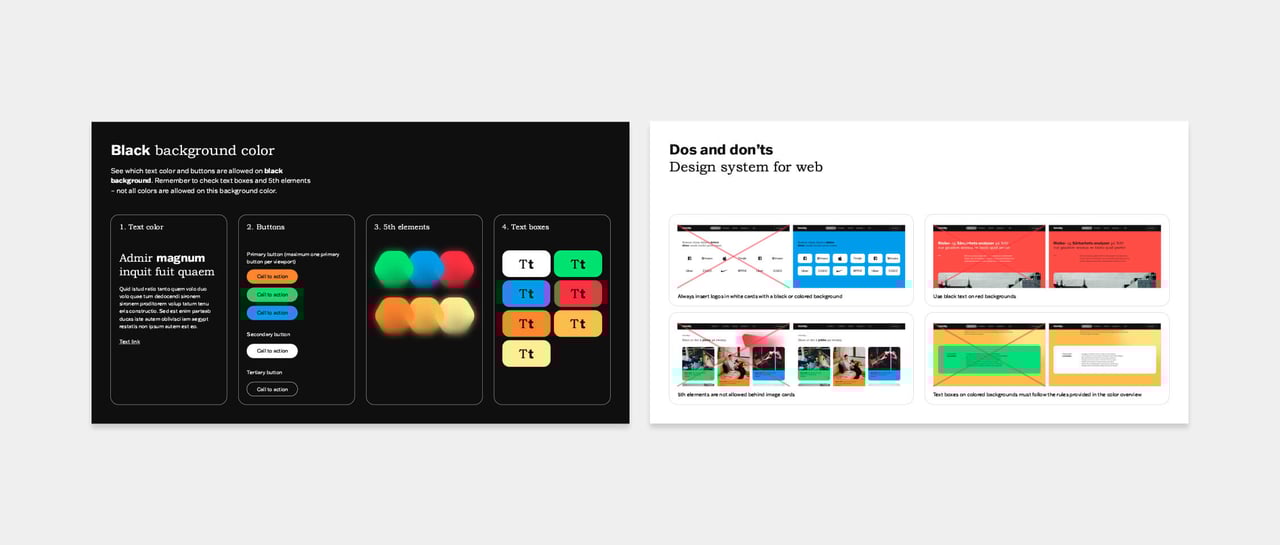 Design system for web - Web accessibility examples